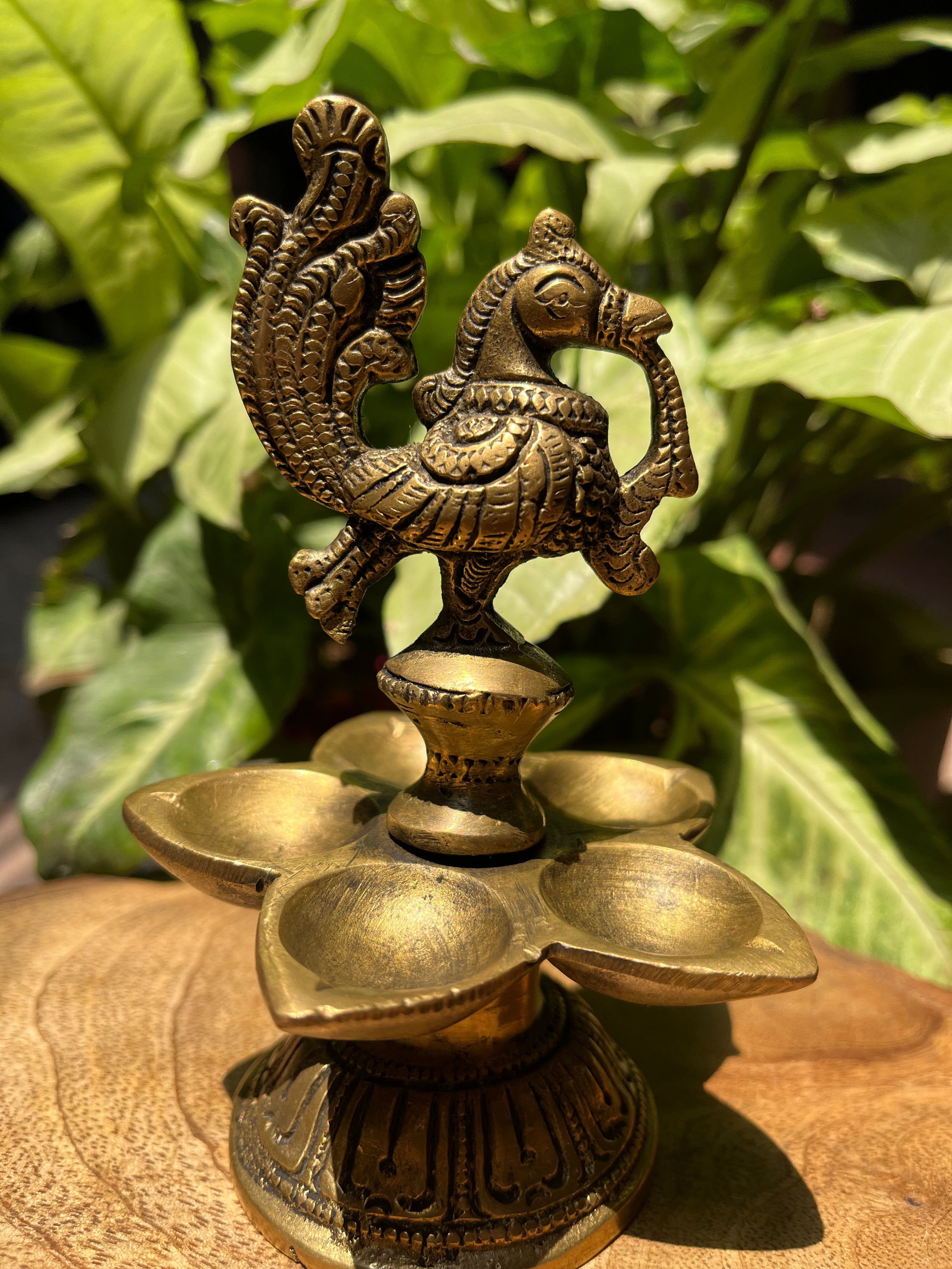 Brass Peacock Diya – Thesourceindia.net