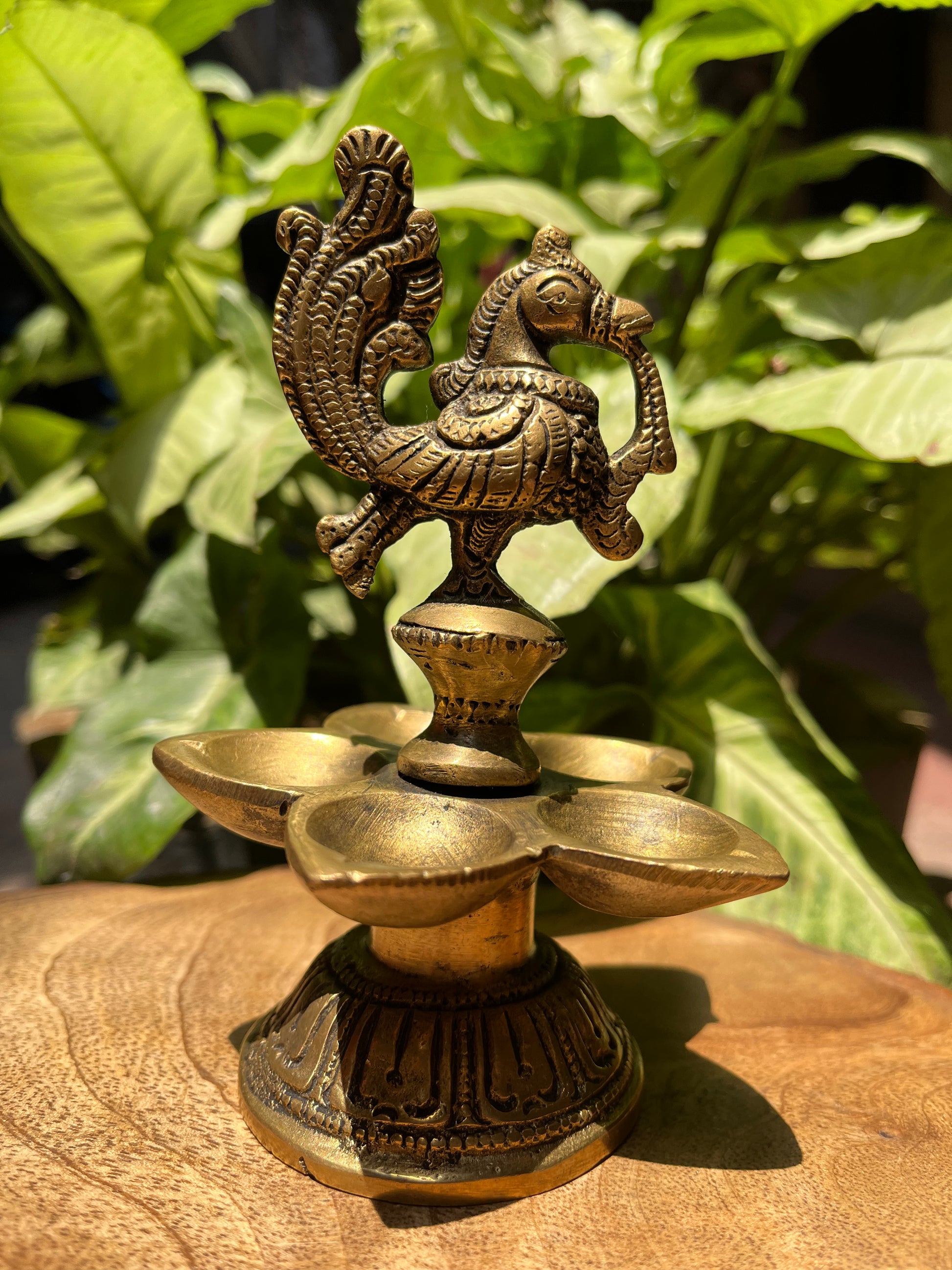 Brass Peacock Diya – Thesourceindia.net